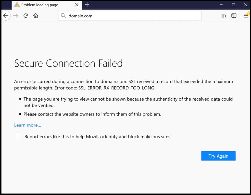 8 Ways to Fix SSL_ERROR_RX_RECORD_TOO_LONG Firefox