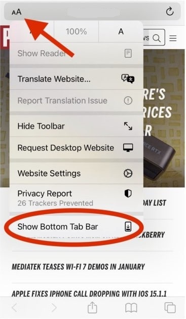 How to Move Search Bar to Top on iPhone | DowneLink